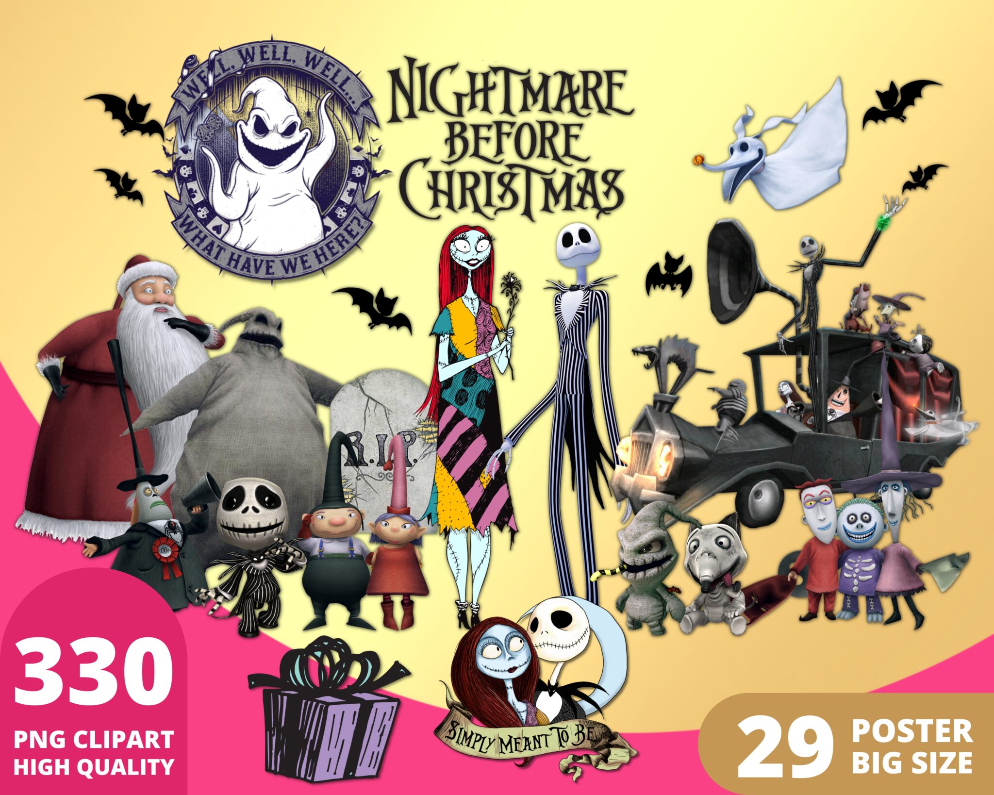 Nightmare Before Christmas Clipart PNG – CartoonPng