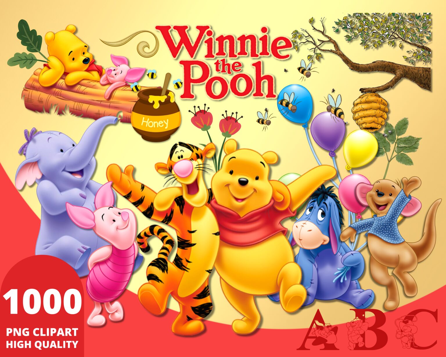Winnie the Pooh Clipart PNG – CartoonPng