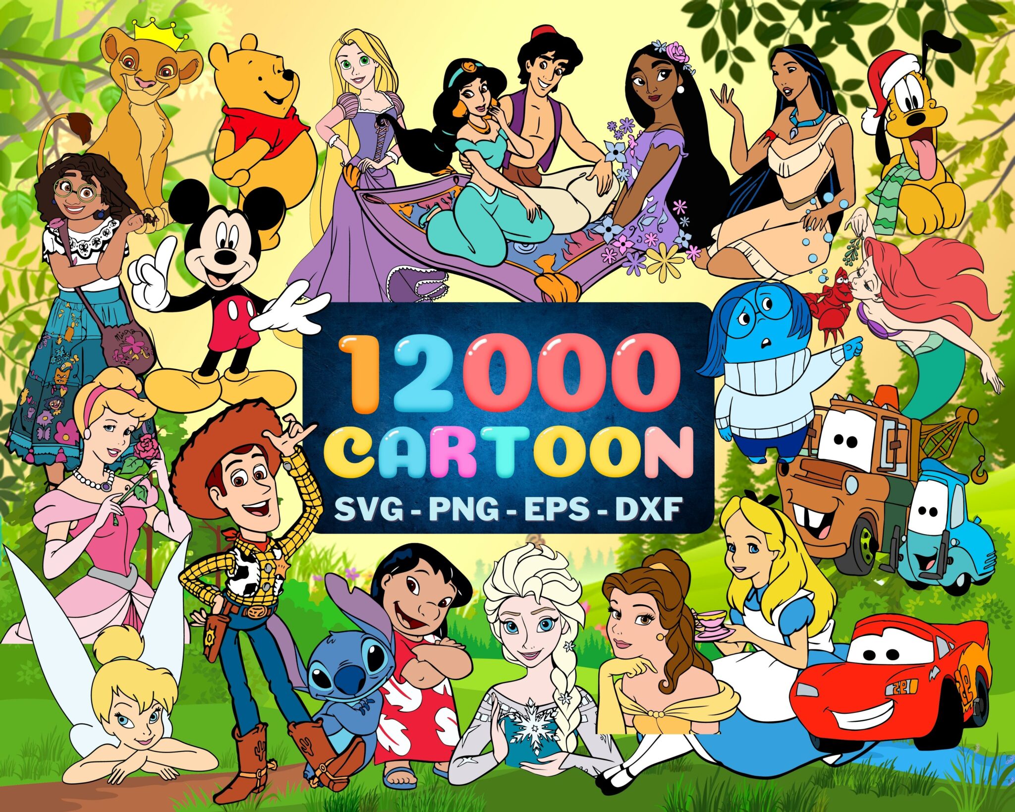 Cartoon Characters 12000 SVG – CartoonPng