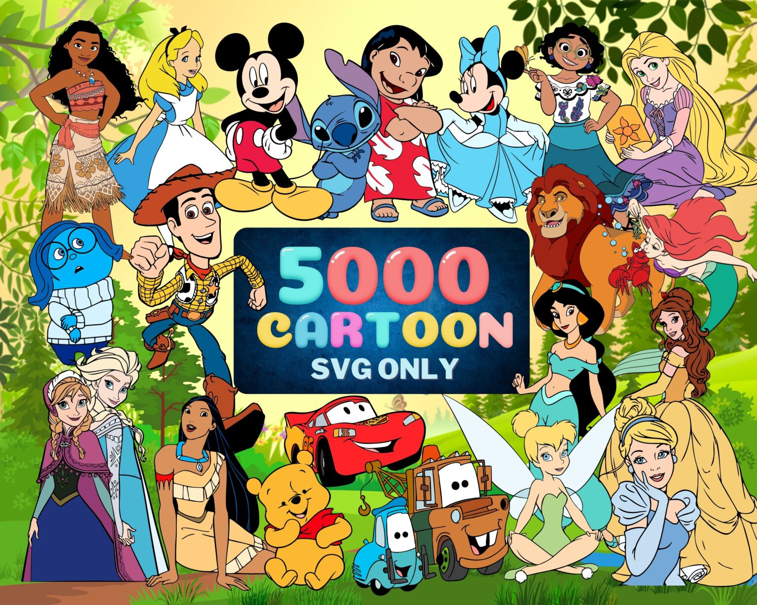 Cartoon Characters 5000 SVG – CartoonPng