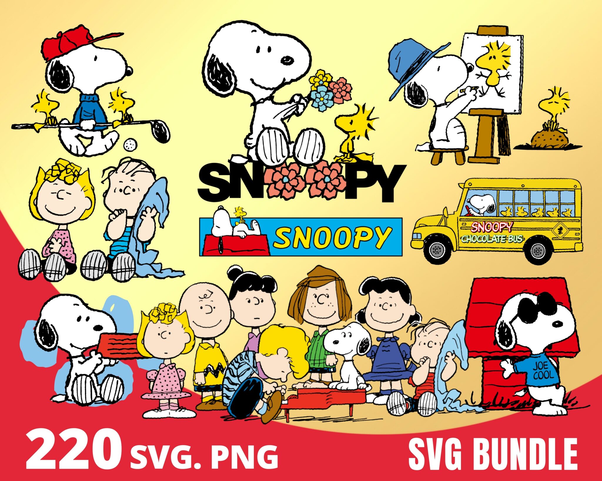 Snoopy Peanuts SVG Bundle – CartoonPng