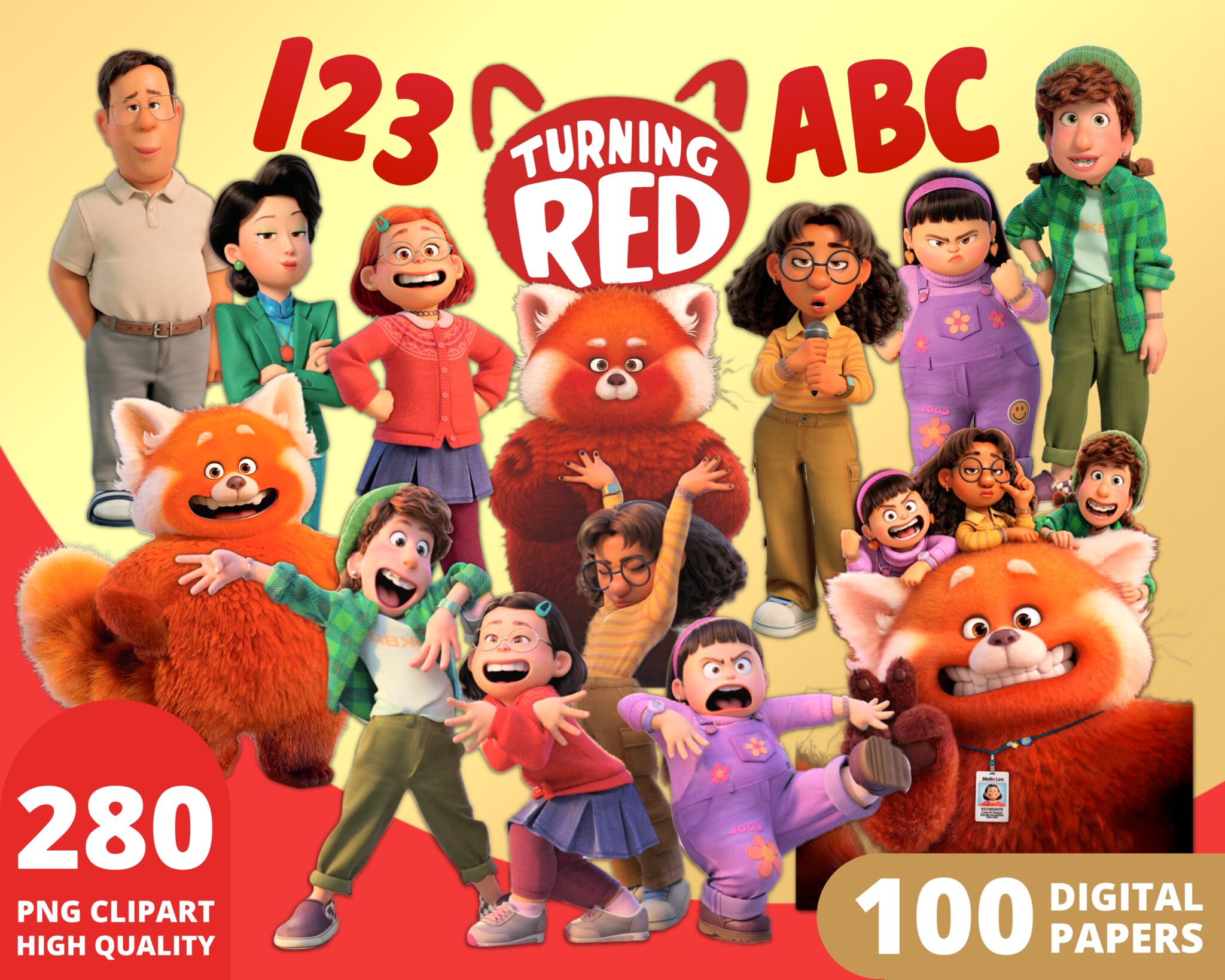 Turning Red Clipart PNG – CartoonPng