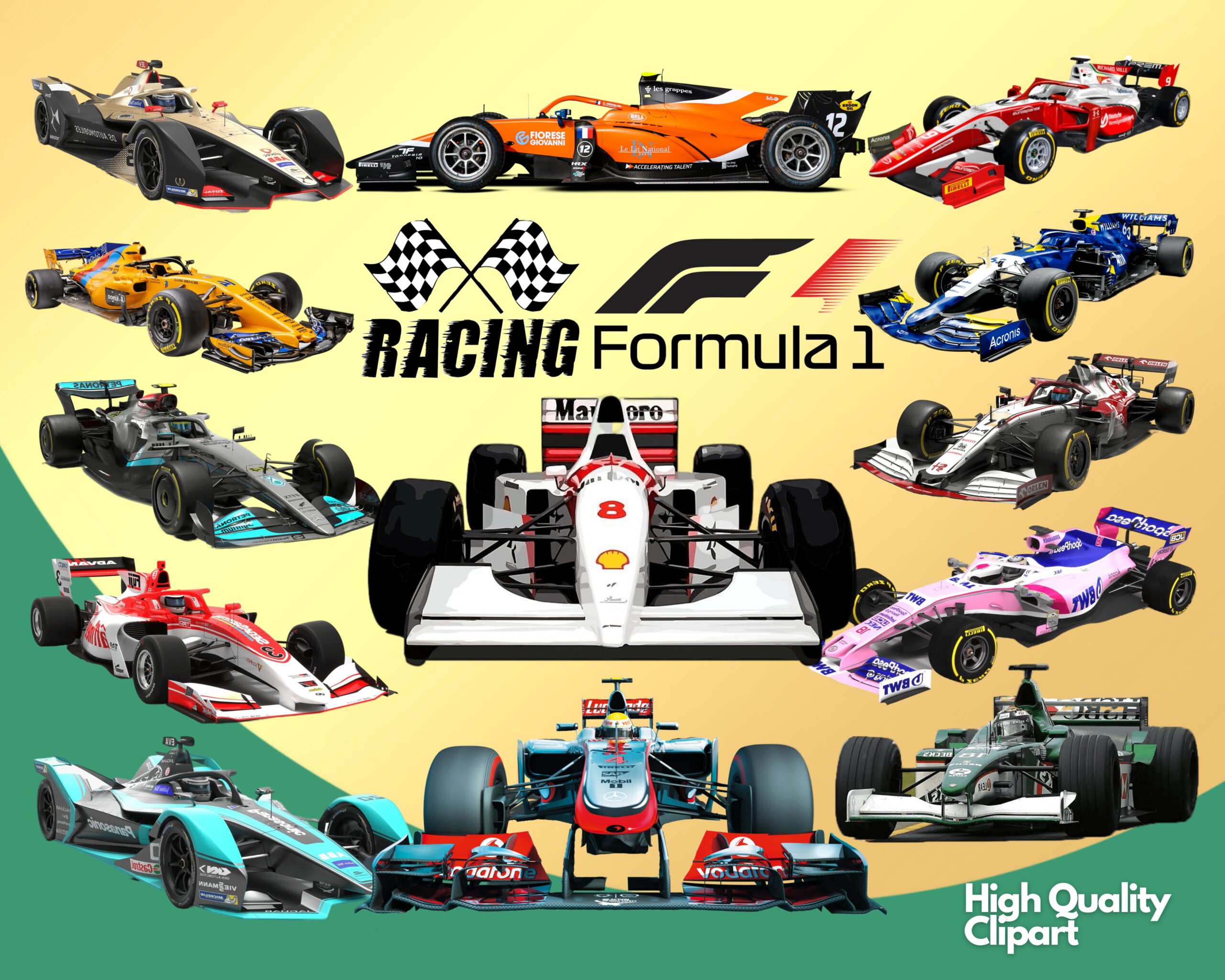 Formula 1 Clipart PNG - CartoonPng