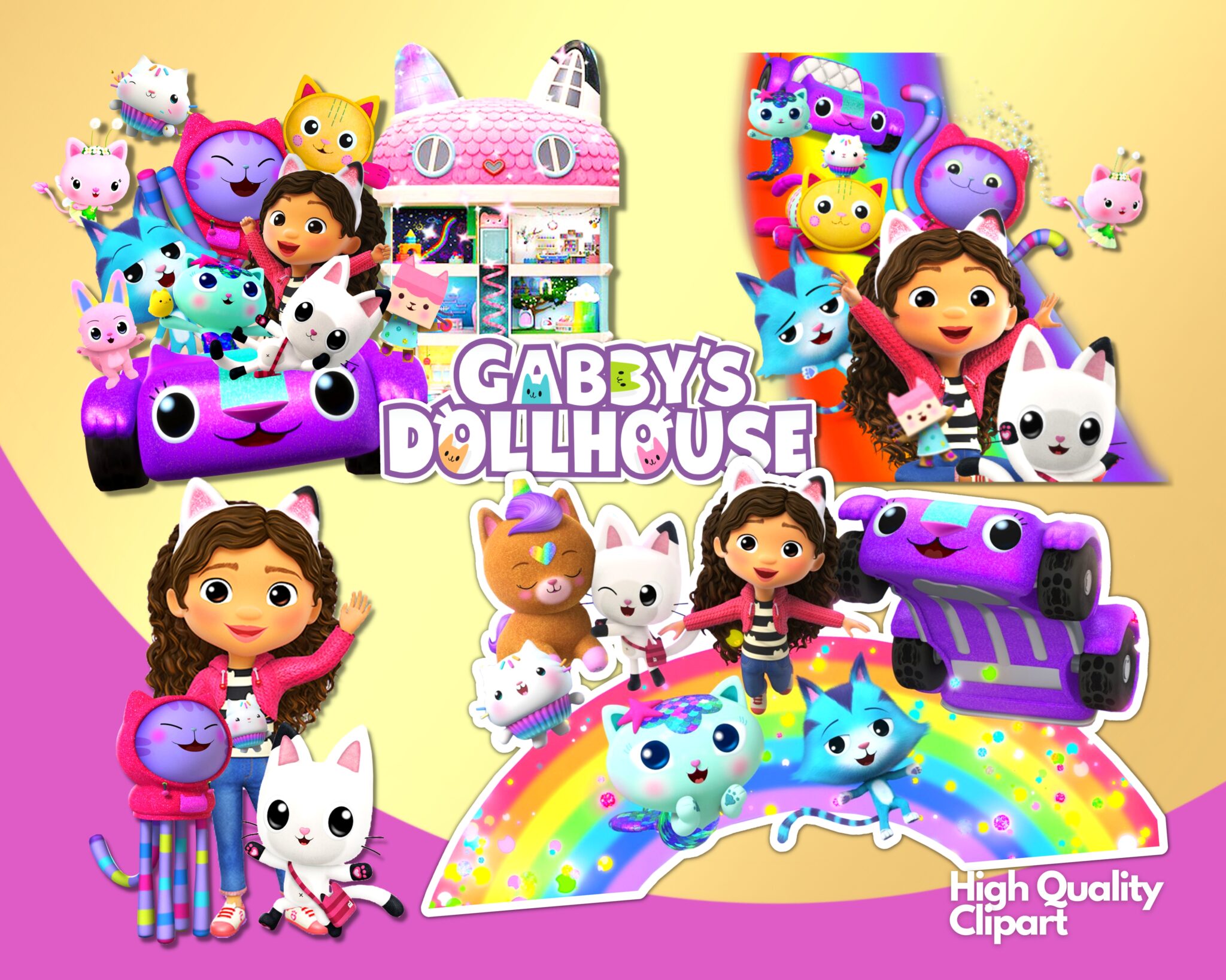 Gabby DollHouse Clipart PNG – CartoonPng