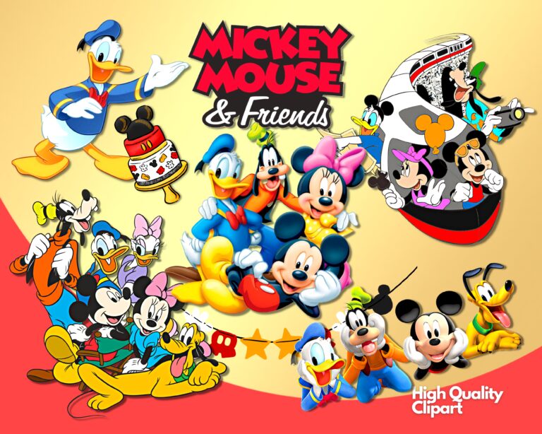 Mickey Mouse & Friends Clipart PNG – CartoonPng