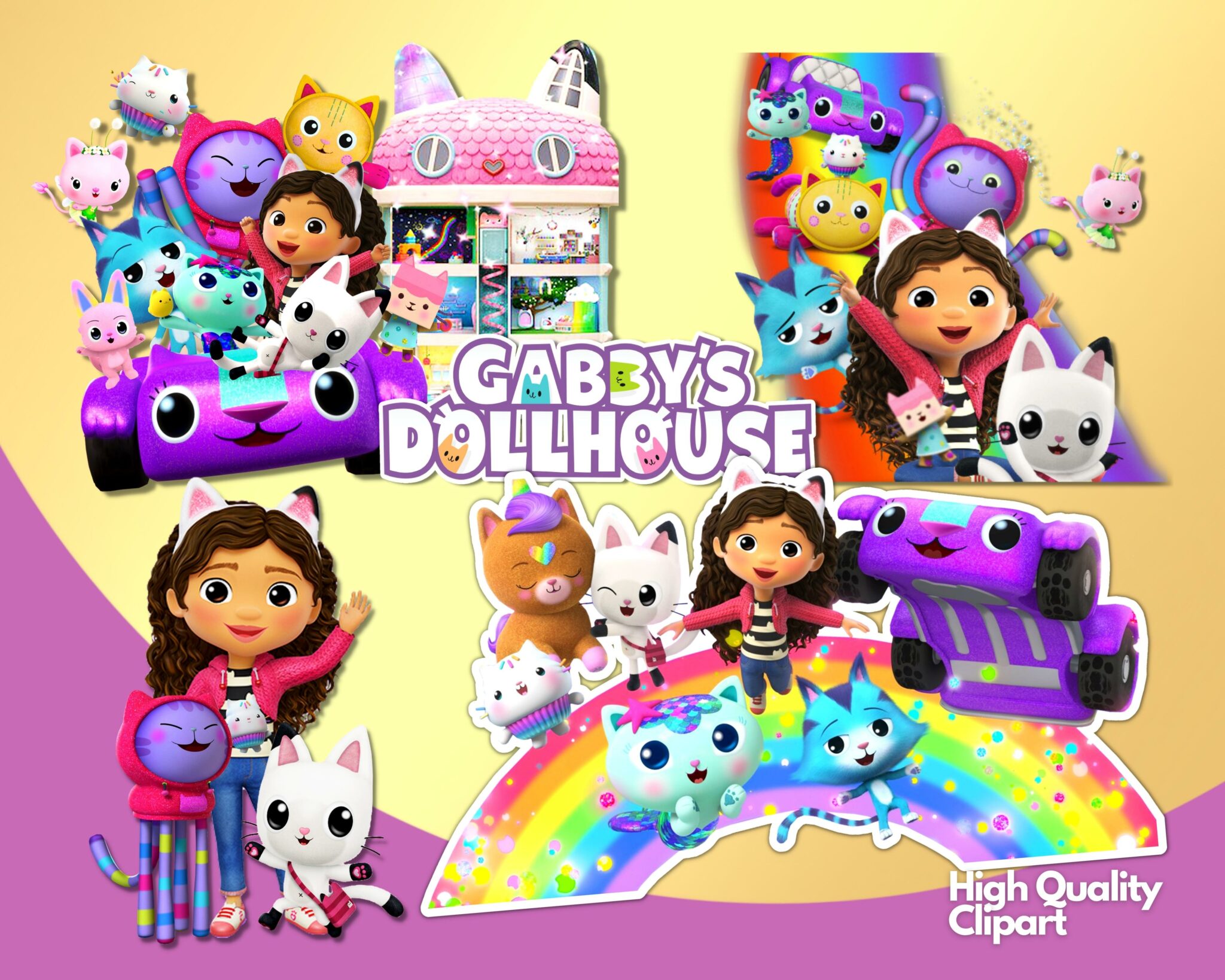 Gabby DollHouse Clipart PNG - CartoonPng