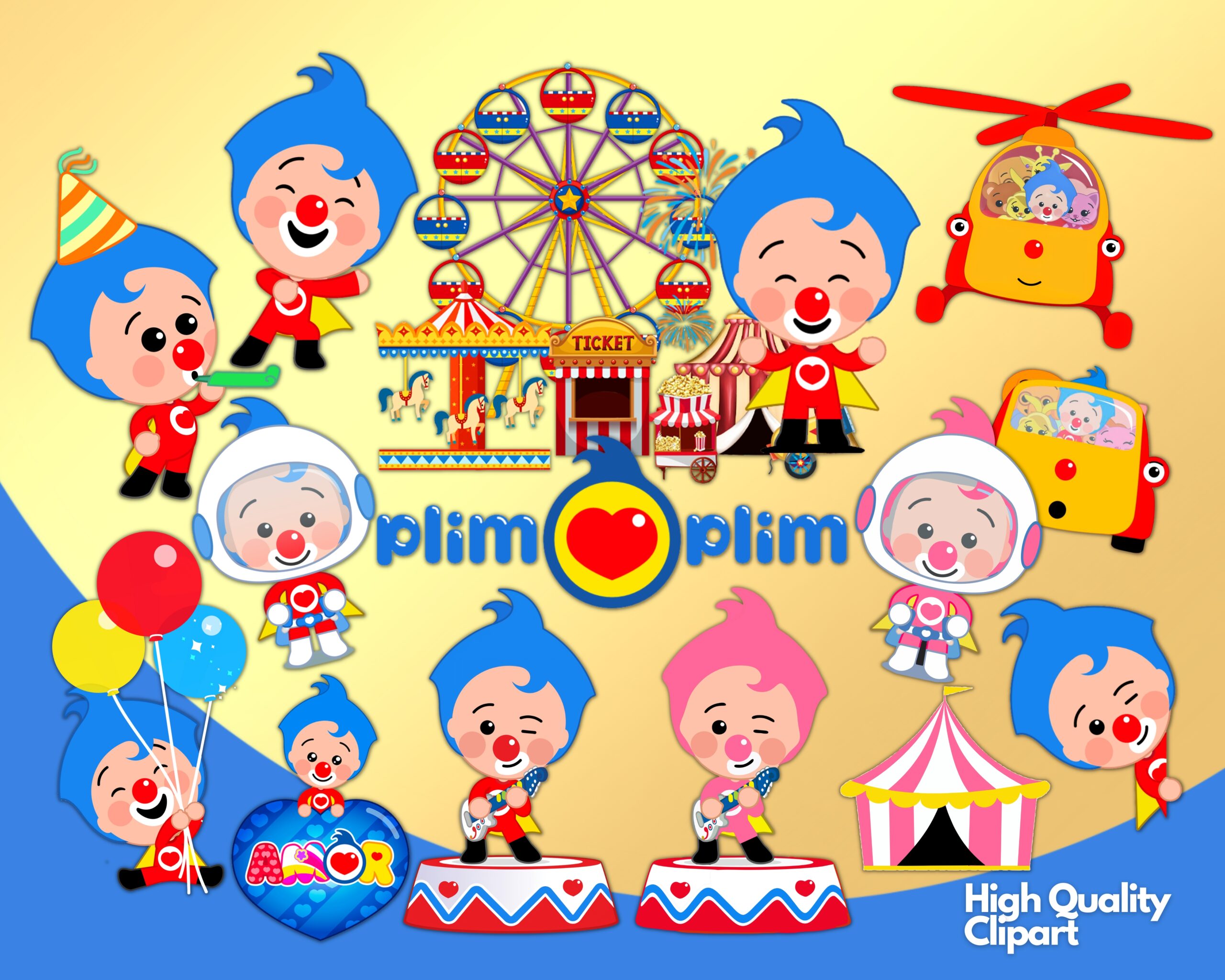 Plim Plim Clipart PNG - CartoonPng