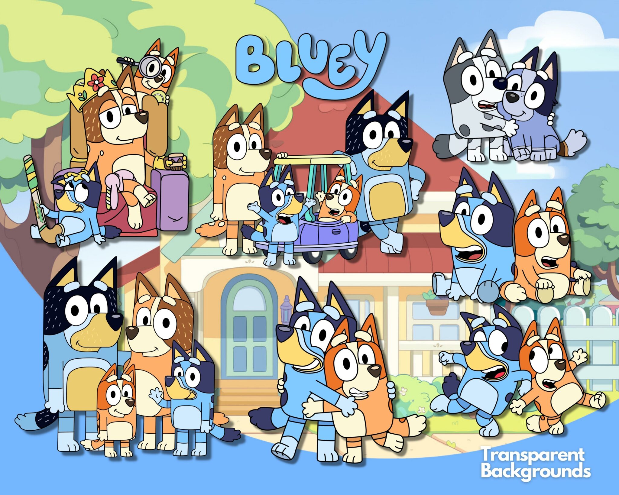 Bluey Clipart PNG - CartoonPng