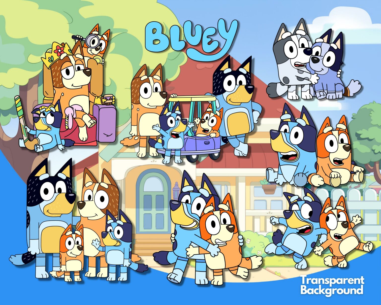 Bluey Clipart PNG – CartoonPng
