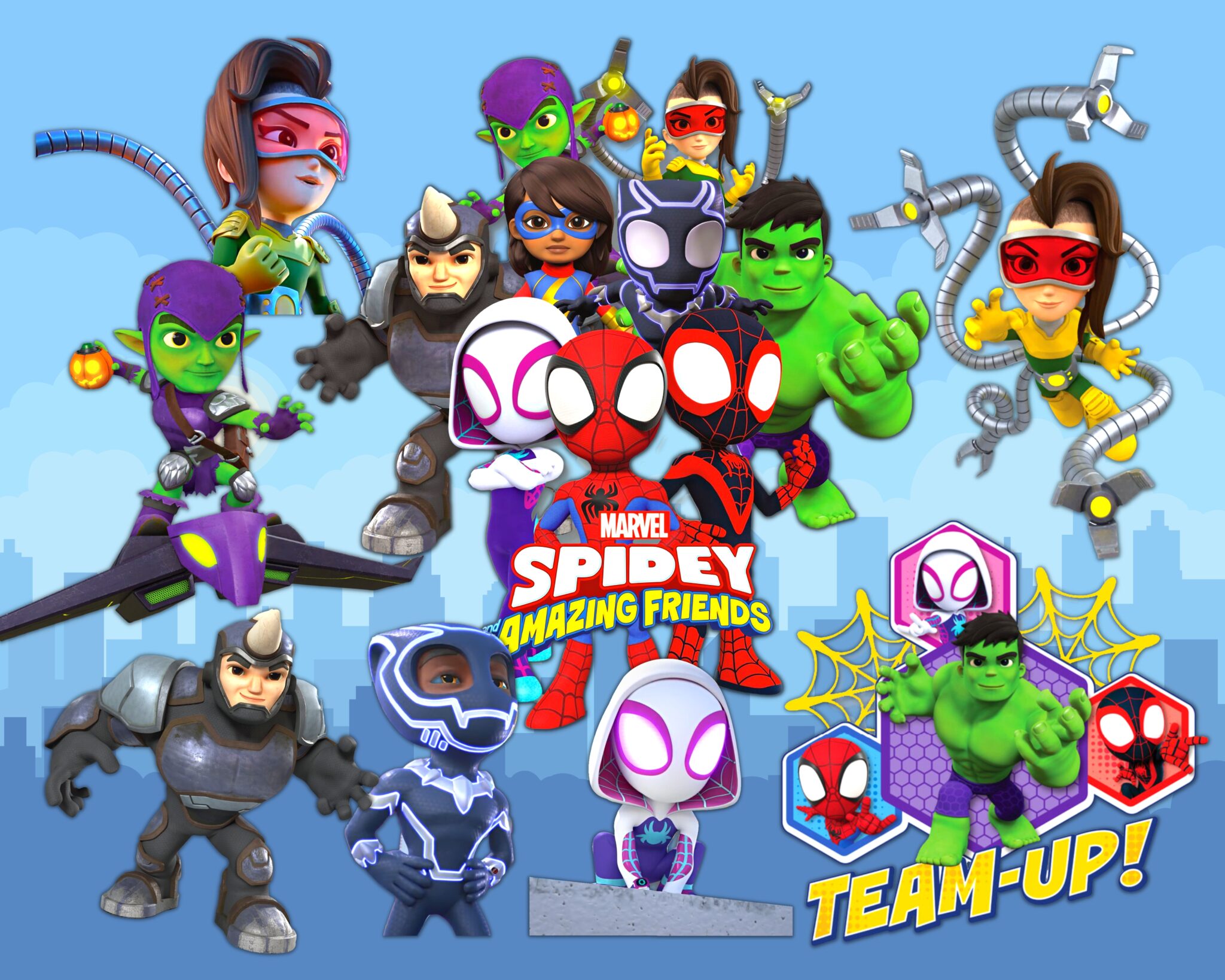 Spidey and his Amazing Friends Clipart PNG – CartoonPng