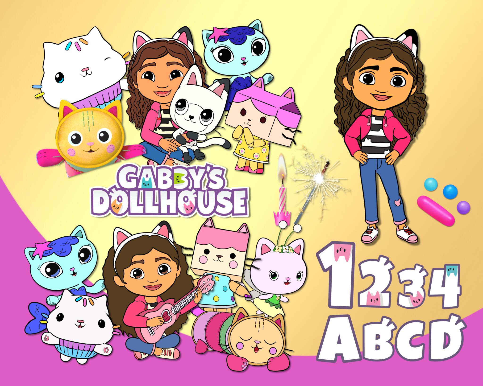 Gabby DollHouse Clipart PNG – CartoonPng