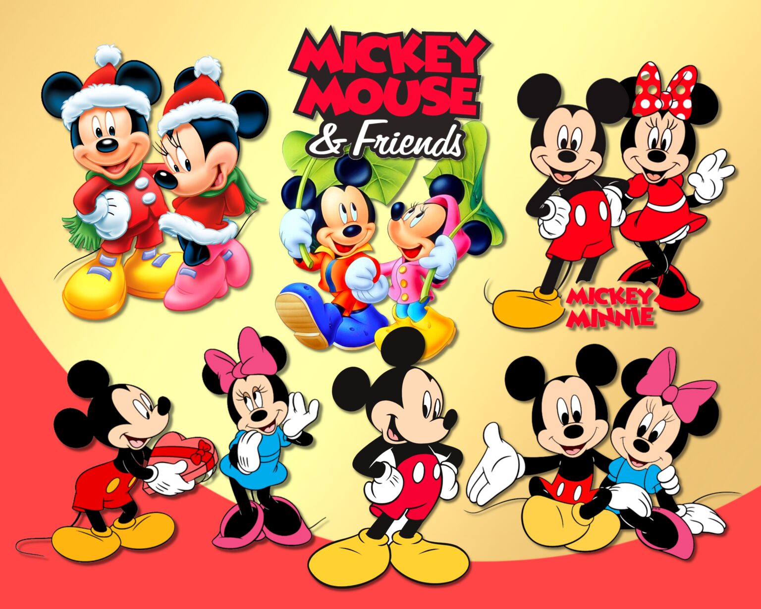 Mickey Mouse & Friends Clipart PNG – CartoonPng