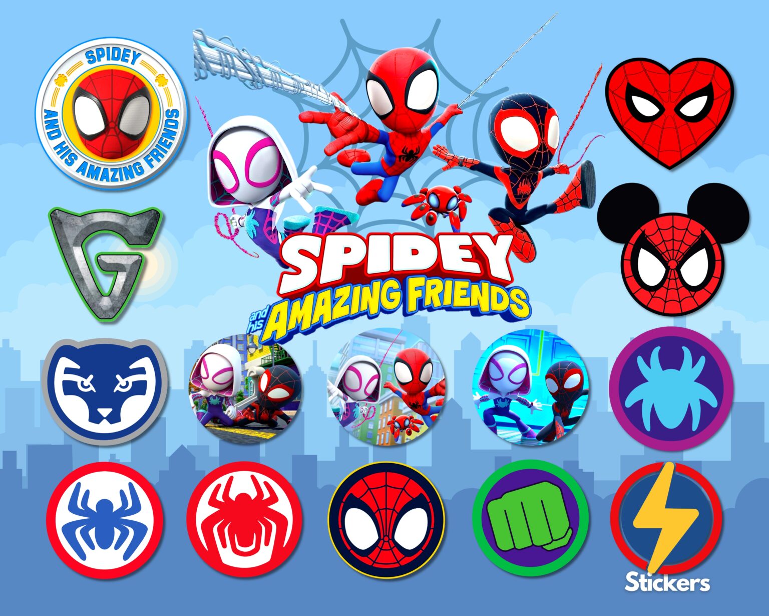 Spidey and his Amazing Friends Clipart PNG – CartoonPng