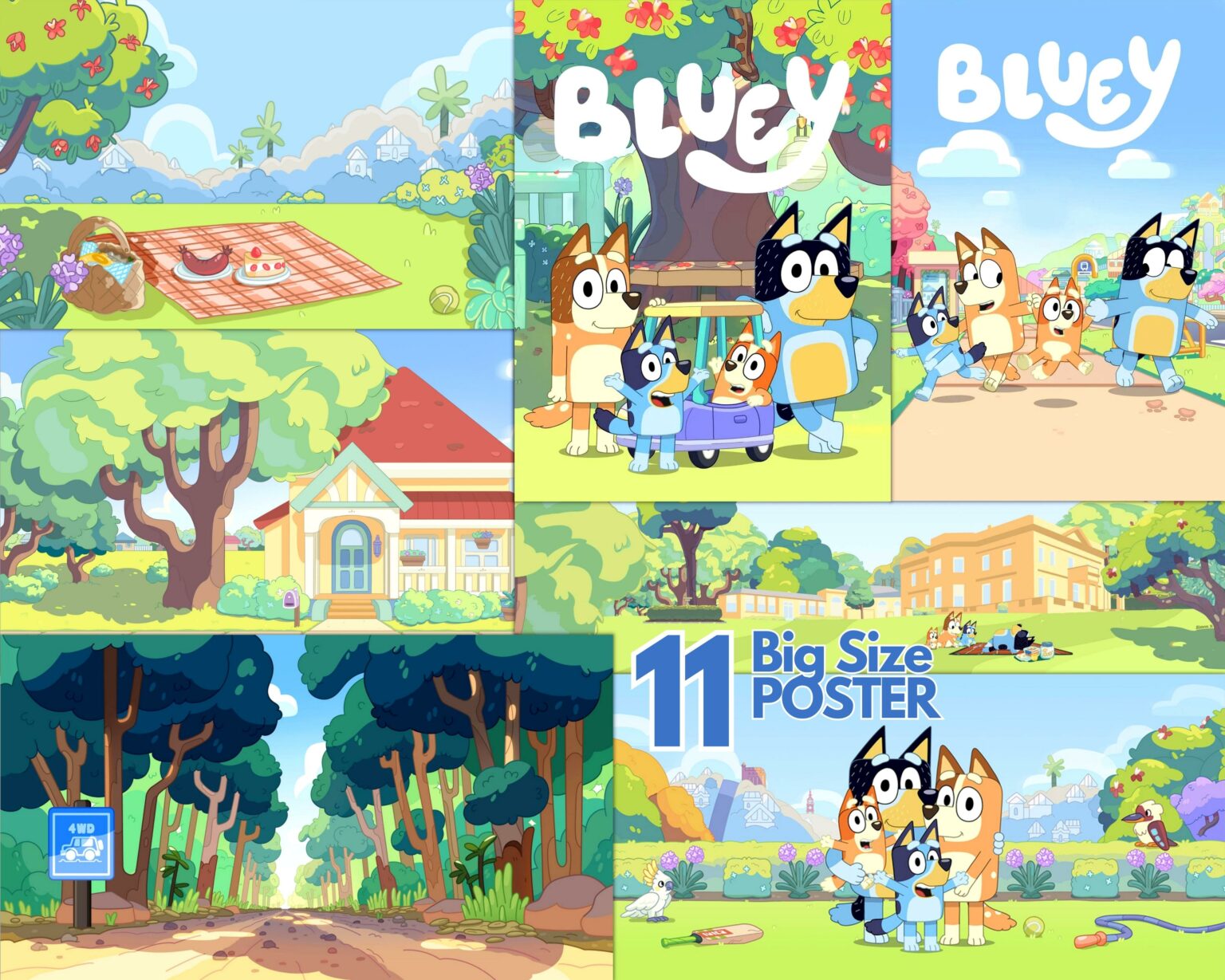 Bluey Clipart PNG – CartoonPng