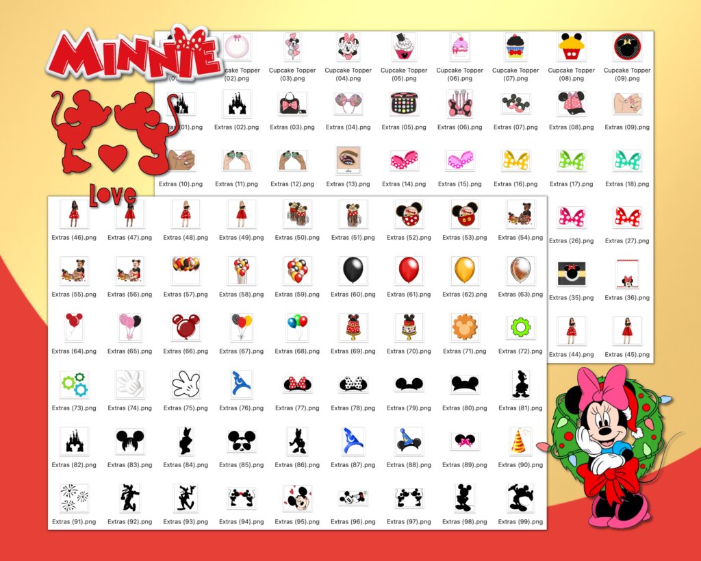 Minnie Mouse Red Clipart PNG - CartoonPng