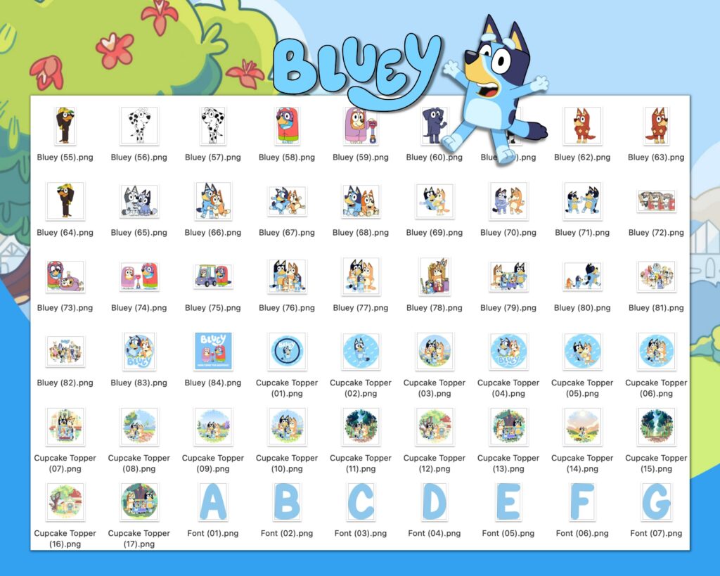 Bluey Clipart PNG – CartoonPng