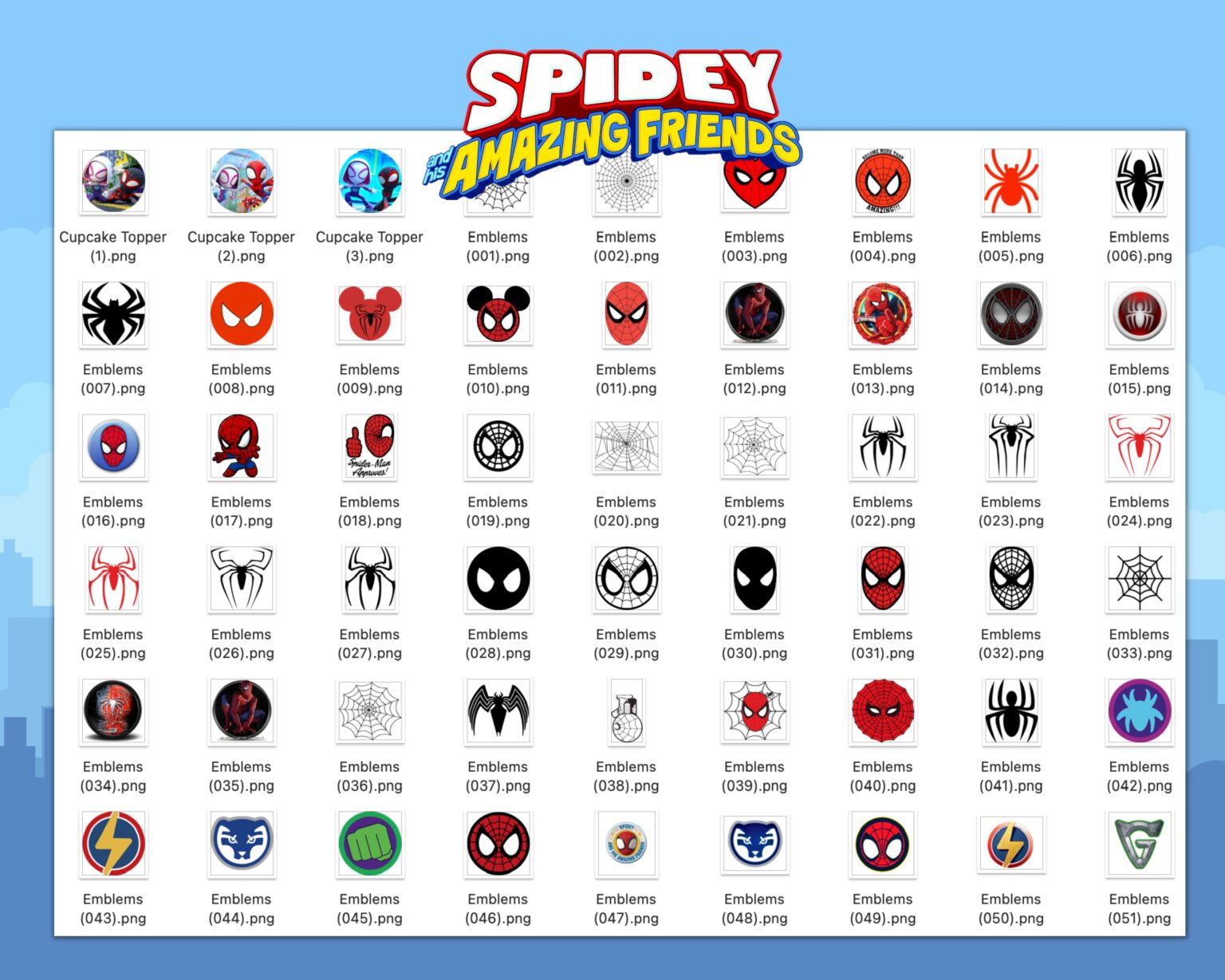 Spidey and his Amazing Friends Clipart PNG - CartoonPng