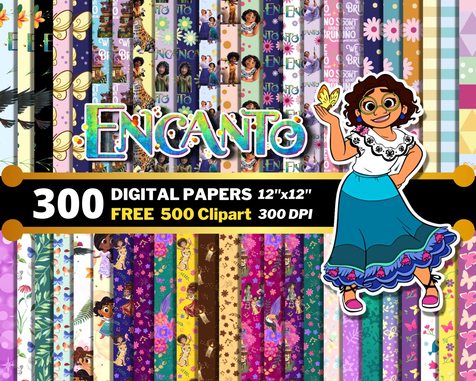 Encanto Digital Papers – CartoonPng