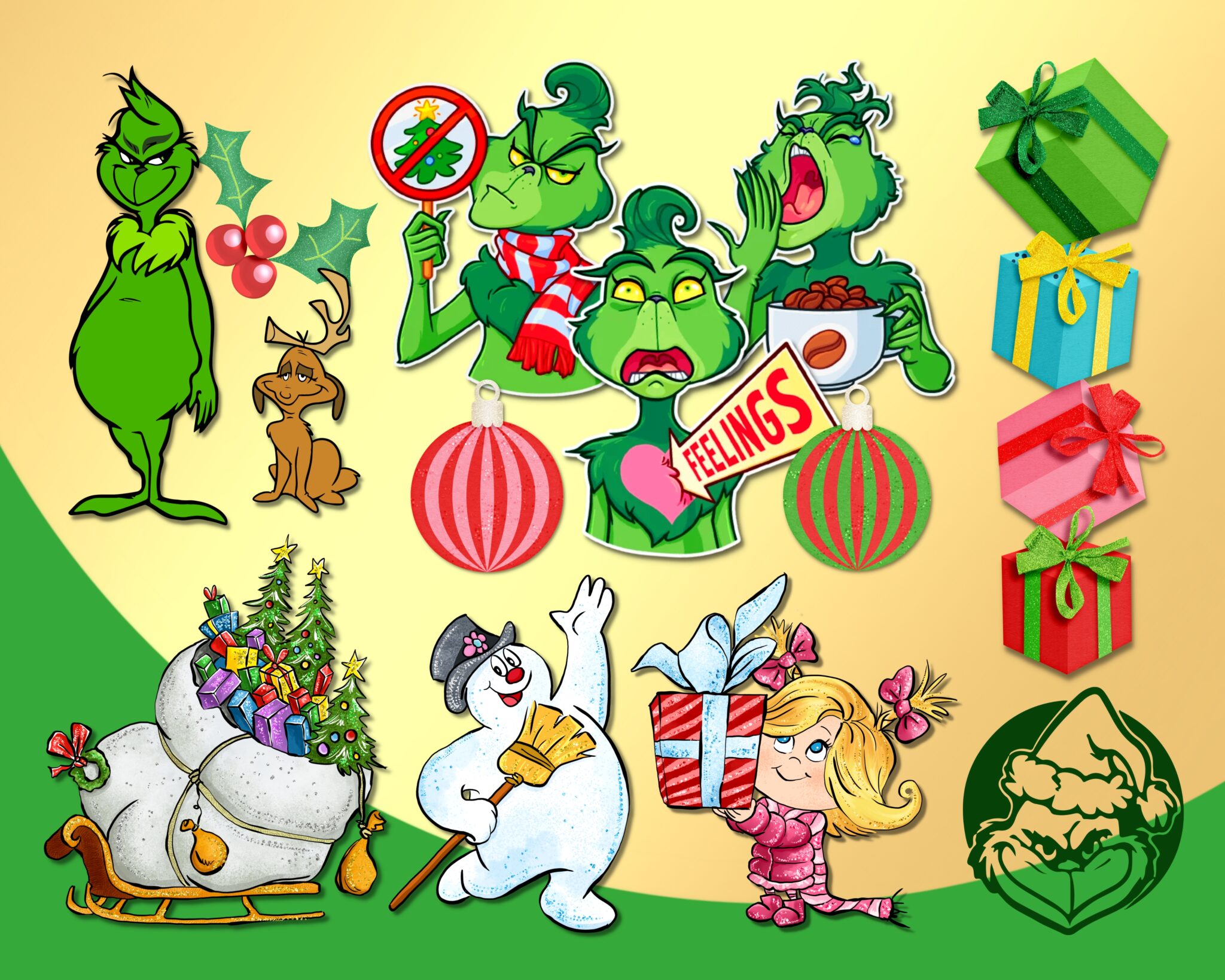 The Grinch Clipart PNG – CartoonPng