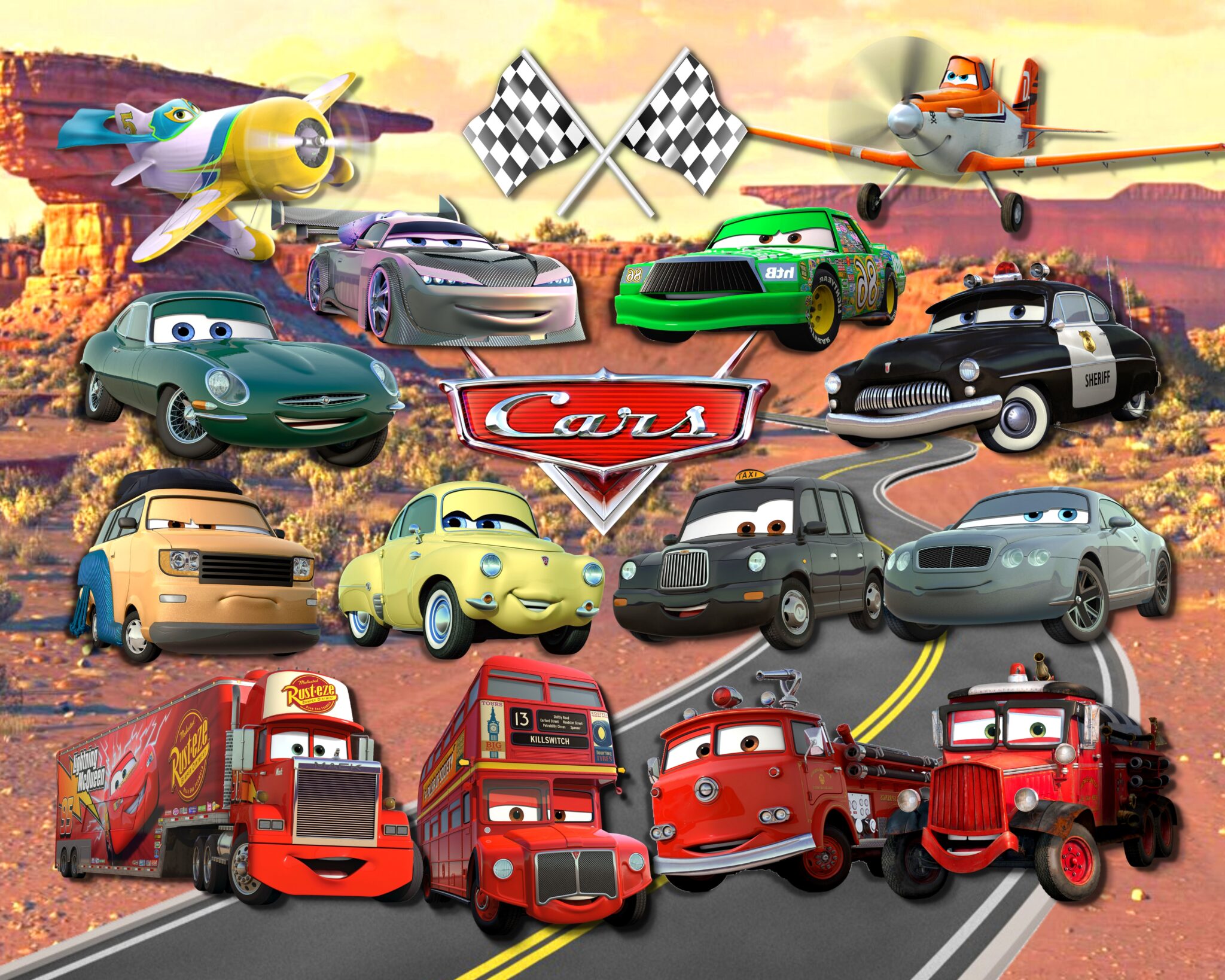 Cars Planes Clipart PNG – CartoonPng